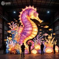 China Giant Fantasy Dragon Arch Festival Lantern Animal Lantern Lighting Engineering Design For Theme Park Entrance Festival Night Events for sale