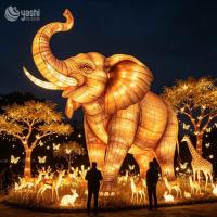 China Outdoor Festival Lighting Solution Giraffe Lantern Display For Theme Parks Services For Immersive Nature Experience And Tourism Projects for sale