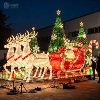 China Dreamy Christmas Village Light Show Custom Christmas Arch Lantern Installation For Theme Parks And Seasonal Attractions for sale