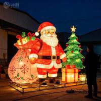 China Turn key Holiday Lighting Solution Santa Claus Lantern Display For Zoos Botanical Gardens And Cultural Tourism Destinations for sale