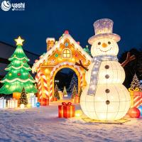 China Turn‑key Christmas Lighting Project Custom Designed Santa Festival Lantern Christmas Decorations for Theme Parks and Seasonal Attractions for sale