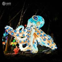 China Giant Shark Festival Lantern Sculpture Festival Lantern Festival Decoration for Aquariums Zoos and Theme Parks for sale