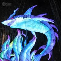 China Giant Shark Festival Lantern Sculpture Festival Lantern Festival Decoration for Aquariums Zoos and Theme Parks for sale