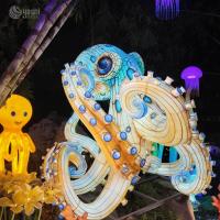 China Giant Shark Festival Lantern Sculpture Festival Lantern Festival Decoration for Aquariums Zoos and Theme Parks for sale