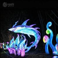 China Giant Shark Festival Lantern Sculpture Festival Lantern Festival Decoration for Aquariums Zoos and Theme Parks for sale