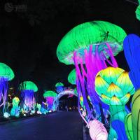 China Giant Jellyfish Festival Lantern Sculpture for Aquariums Zoos and Theme Parks Festival Decoration Christmas Decoration for sale