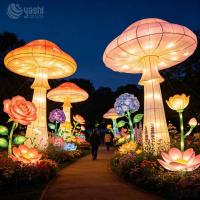 China Large Outdoor Waterproof Mushroom Floral Light Installation for Park Scenic Spot Event Decoration Festival Lantern for sale