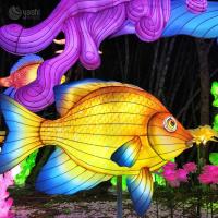 China Cute Puffer Fish Ocean‑Theme Lantern Set Custom Immersive Underwater Light Installation for Park Zoo Night‑Tour Festival Decor for sale