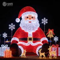 China One‑Stop Holiday Lighting Solution Giant Santa Claus Landmark Lantern Customization And Installation Service For Theme Parks for sale