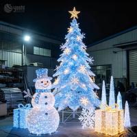 China Custom Giant Christmas Tree Lantern Set For Theme Parks Shopping Malls Amusement Parks Outdoor Christmas Decoration Holiday Lighting Solution Installation Design for sale