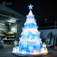 China Custom Giant Christmas Tree Lantern Set For Theme Parks Shopping Malls Amusement Parks Outdoor Christmas Decoration Holiday Lighting Solution Installation Design for sale