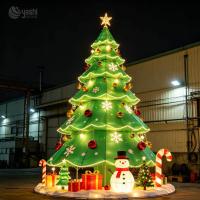 China Giant Custom Christmas Tree Festival Lantern Outdoor LED Light Sculpture for Shopping Mall & Theme Park Christmas Decoration for sale