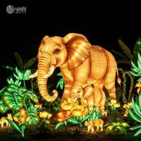 China Giant Custom Giraffe Animal Lantern Set, Turnkey Design and Installation Service for Theme Park Night Tour Festival Decoration for sale