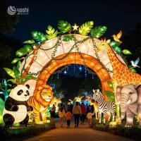 China Turnkey Immersive Festival Light Installation, Custom Ocean Themed Pattern Lanterns for Amusement Park and Zoo Holiday Decor for sale
