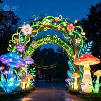 China Custom Winter Forest Snowman Animal Mushroom Festival Lantern Outdoor Party New Year Christmas Decoration for sale