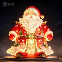 China Custom Santa Claus Festival Lantern for Holiday Light Show, Custom Design & Installation Available for Botanical Garden for sale