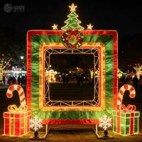 China Custom Large Outdoor Christmas Gingerbread House Arch Lantern, Waterproof Festival Light for Park, Mall, Theme Park Holiday Photo Decoration for sale
