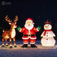 China Custom Large Waterproof Outdoor Christmas Tree Festival Lantern, Giant Xmas Light and Decoration Lighting Solution for Park Mall Holiday Photo Display for sale