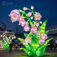 China Colorful Waterproof Tulip Festival Lantern, LED Flower Light Sculpture for Outdoor Theme Park Garden Holiday Light Display for sale