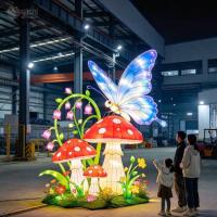 China Colorful Waterproof Tulip Festival Lantern, LED Flower Light Sculpture for Outdoor Theme Park Garden Holiday Light Display for sale