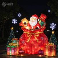 China Custom Candy Cane Christmas Arch Festival Lantern, LED Light Sculpture for Outdoor Malls Plazas and Shopping Center Christmas Decorations for sale