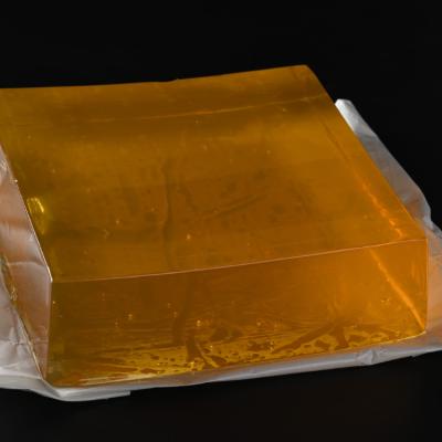 China Professional Yellow Color Pressure Sensitive Hot Melt Adhesives For Paper Box Packaging for sale