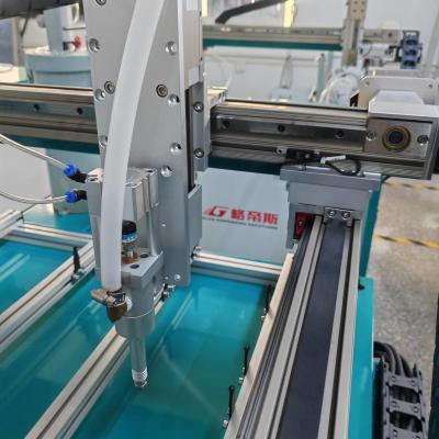 China 220V Glue Dispensing Robot 1500*600*100mm Auto Glue Dispenser For Air Purification Lamp for sale