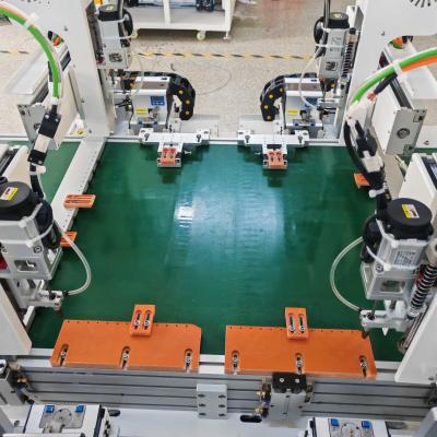 China Automatic Screw Locking Machine with dual independent workstations for 1x4 panel light assembly and high volume production for sale
