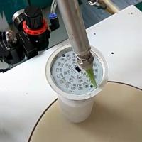 China Round Glue Dispensing Machine Four Stations Glue Dispensers For A60 A80 Bulb Diffuser for sale
