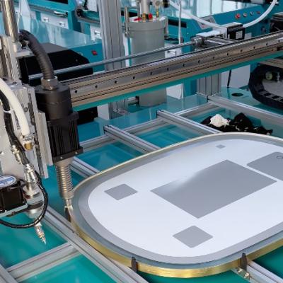 China Plasma Treatment Glue Dispensing Machine Mirror Light Frame Assembly for sale