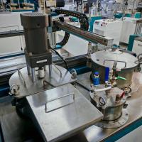 China Glue Potting Machine providing glue potting process ensuring uniform encapsulation and reducing waste in battery manufacturing for sale