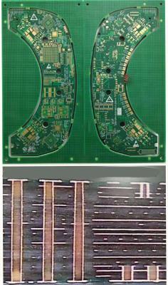 China High Density Glass Fiber HDI PCB Board Material 22 Layer 3 Time Laminate for sale
