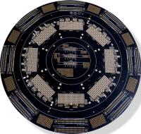 China 28 Layer Round Pcb Board Black Soldermask Fr4 Material Circuit Prototyping for sale