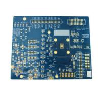 China universal pcb board FR-4 6 Layer Blue Immersion Gold  PCB for sale