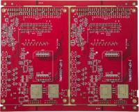 China 4 Layer Red Oil Gold Plated Printed Circuit Board Custom Circuit Board Manufacturers for sale