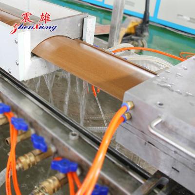 China Wood Plastic Profile Production Line with Twin Conical Screw Extruder for sale