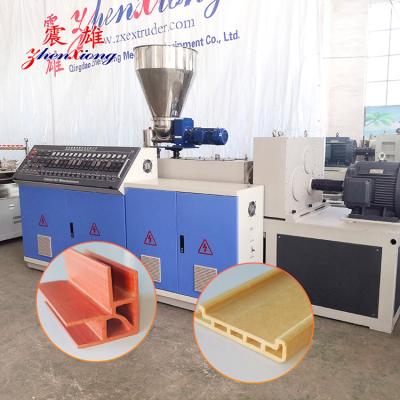 China Plastic Pvc Profile Extruder Line Wood Plastic Profile Making Machine High Productivity for sale
