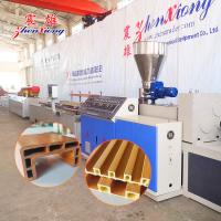 China 37KW Plastic Wood Profile Production Line High Output Plastic Profile Extruders for sale