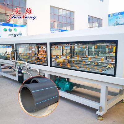 China HDPE Plastic Pipe Machine for Large Diameter Pipes with High Speed Shaping Cooling and Automated Operation for sale