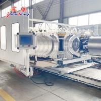 China PE PP Double Wall Corrugated Plastic Pipe Machine Realize Online Flaring High Yield for sale