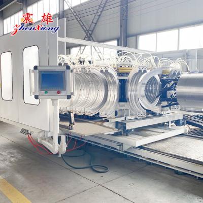 China PE PP Double Wall Corrugated Plastic Pipe Machine Realize Online Flaring High Yield for sale