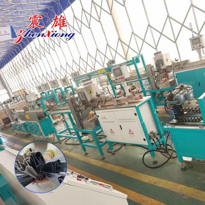 China 180mm Door Gasket Extrusion Line High Precision Magnetic Strip Plastic Profile Extrusion Line for sale