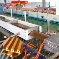 China 380V Automatic Wood Plastic Profile Production Line with Twin Screw Extruder for sale