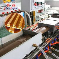 China Energy Saving Wood Plastic Profile Production Line 132mm Extrusion for sale