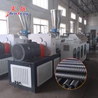 China Single Screw HDPE Spiral Corrugated Pipe Machine 20m Length for sale