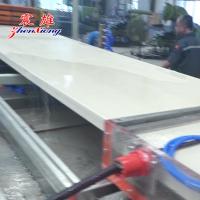 China PVC Door Panel Plastic Board Extrusion Machine with Cone Double Extruder 92/188 and PLC Touch Screen Control for Low Maintenance Cost for sale