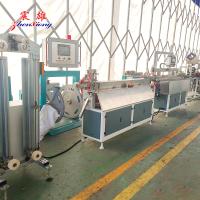 China Automated PVC Door Gasket Production Line with Online Magnetic Strip Inserting Device and PLC Control System for 45° Precision Angle Cutting for sale