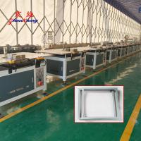 China PLC Control Auto Gasket Welding Machine with One Time Weldable Double Corner and 600-650 Sets/shift Capacity for sale
