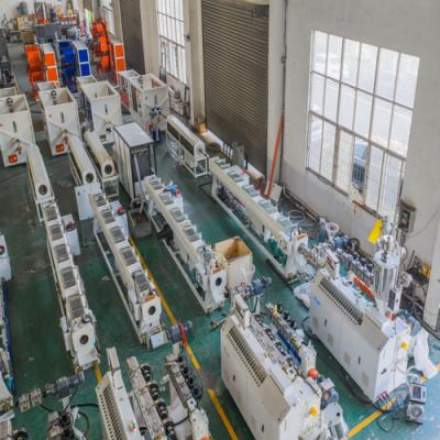 China Automatic  PE Pipe Extrusion Production Line 20 - 110mm HDPE Water Drainage Plastic Pipes for sale