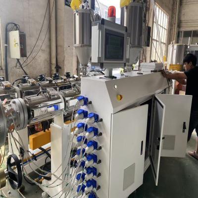 China 110 ‑ 355mm HDPE Pipe Extrusion Line PE Pipe Extrusion Equipment Plasticizing for sale
